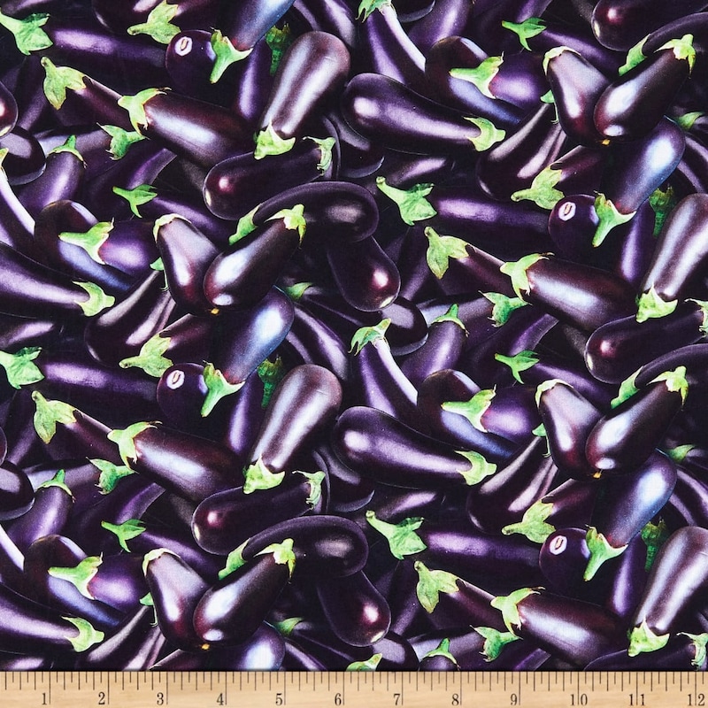 Eggplant Fabric - Etsy UK