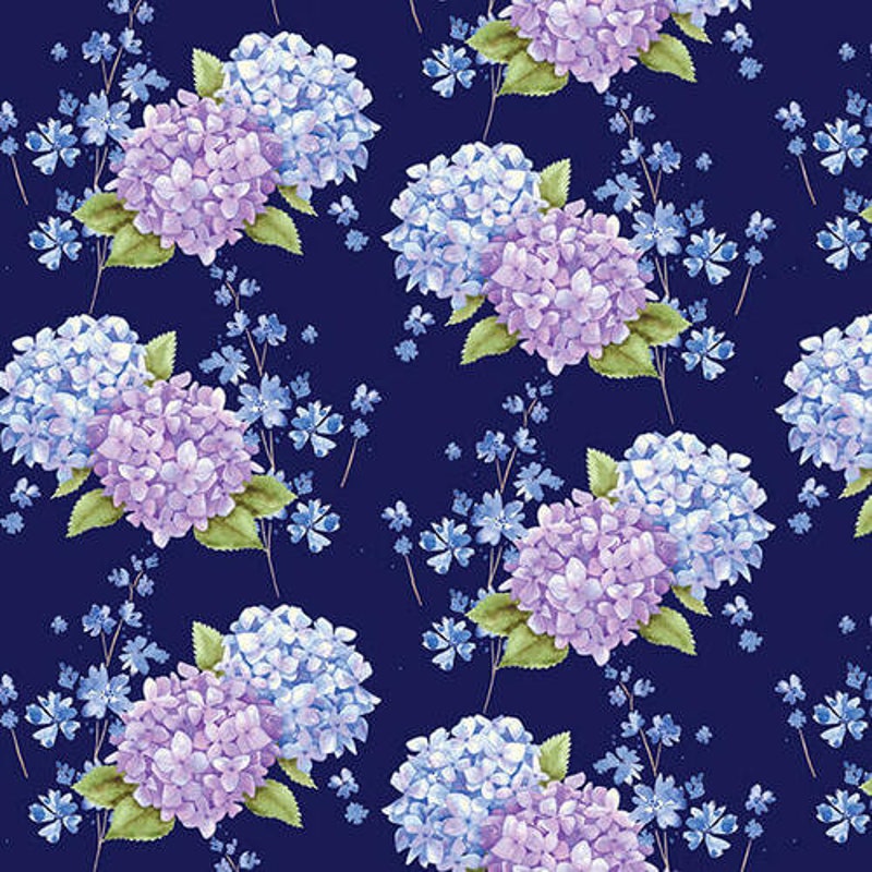 Hydrangea Fabric - Etsy