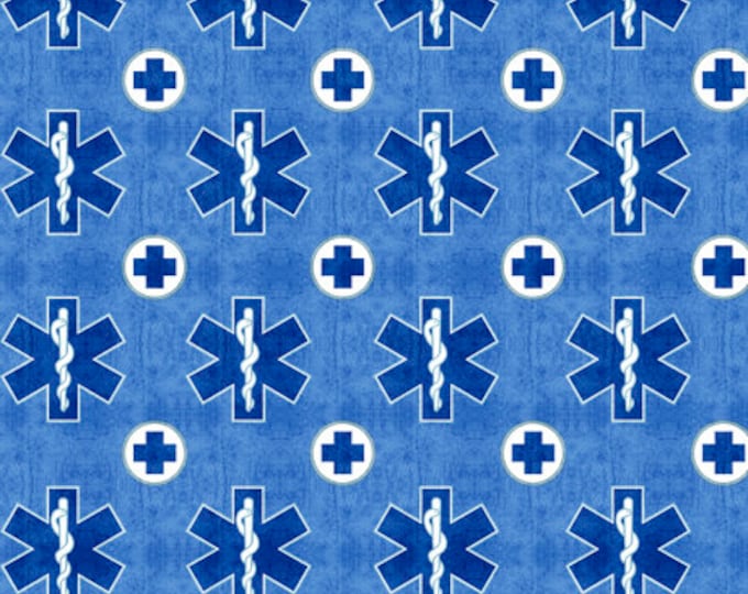 Medical Fabric by Half Yard, Nurse Fabric, Printed Quilting Cotton ...