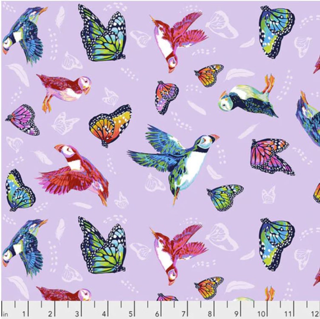 Butterfly Fabric by Half Yard, Bird Cotton, Nature Quilting Cotton ...