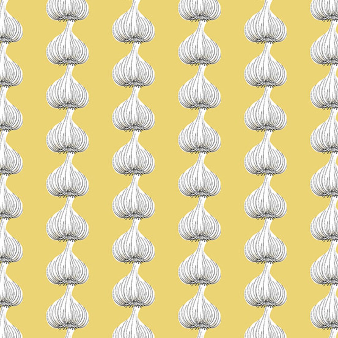 Garlic Fabric by Half Yard, Garlic Stripe Fabric, Garlic Quilting ...