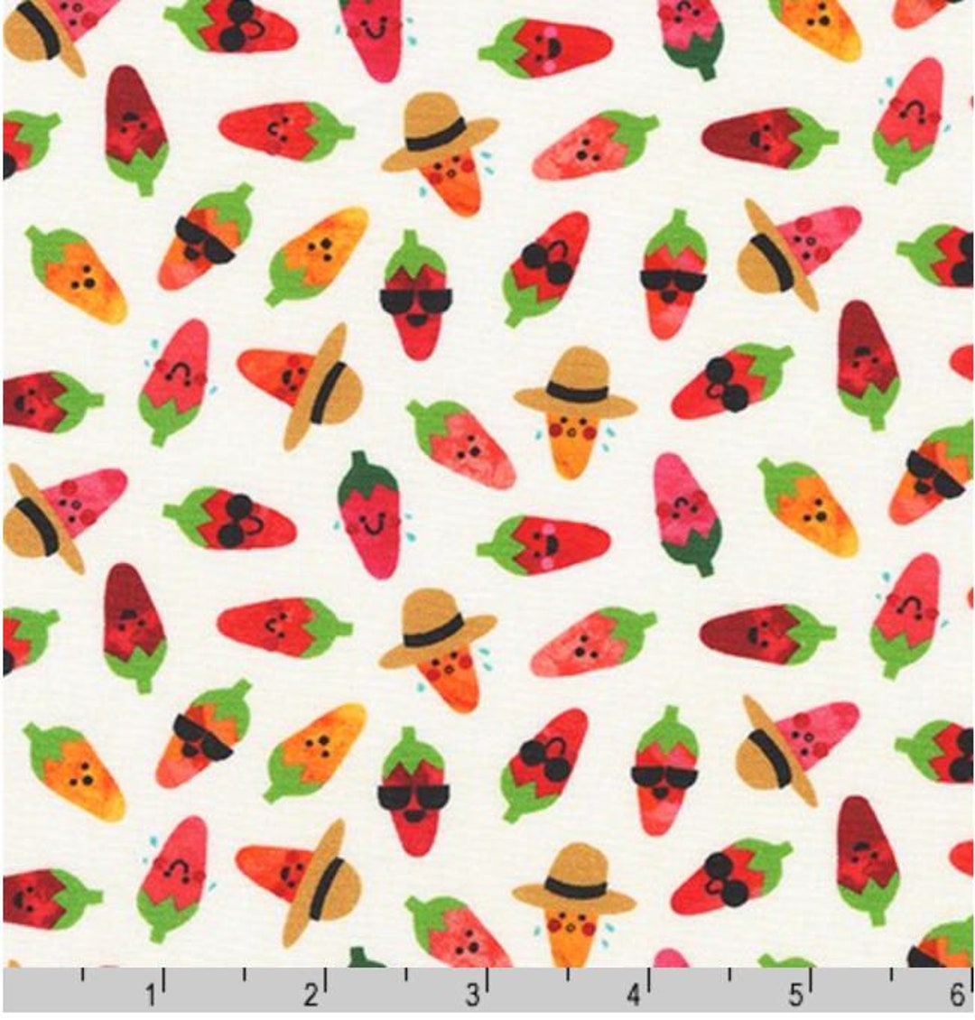 Strawberry Fabric by Half Yard, Fruit Cotton, Strawberry Quilting ...