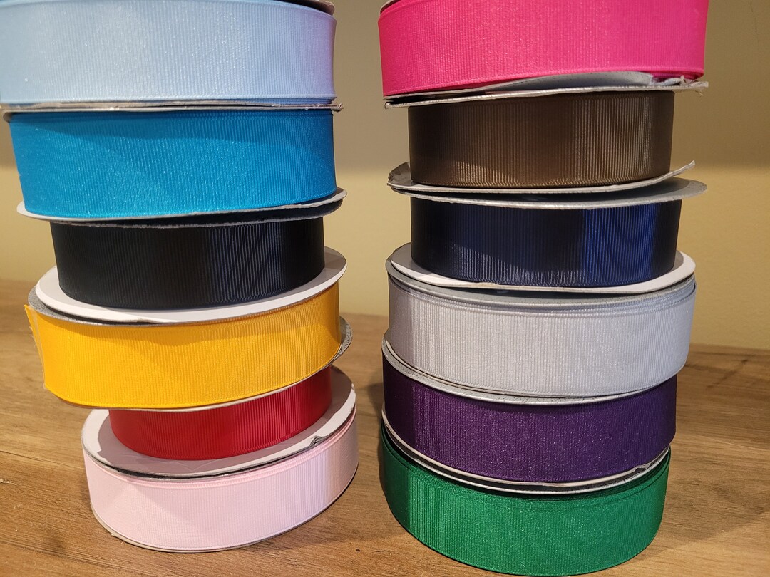 Grosgrain Ribbon 1 Inch Wide by Half Yard, Grosgrain Ribbon Solid ...