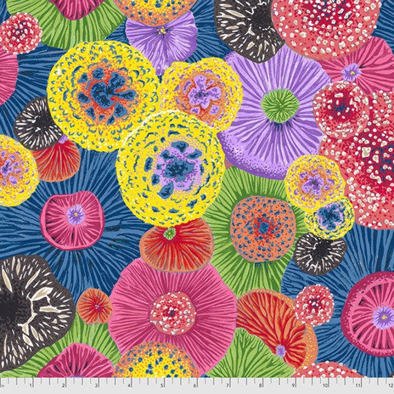 Ocean Fabric by Half Yard Toadstool Cotton Frog Quilting - Etsy Canada