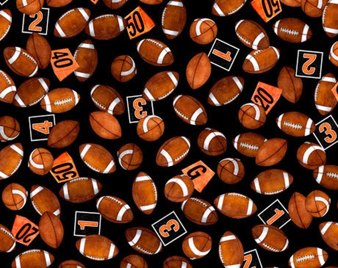 Football Fabric by Half Yard, Footballs Fabric, Sports Quilting Cotton ...