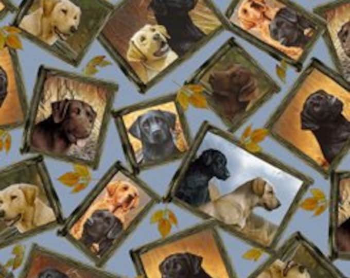 Black Labs Fabric Black Labs by Artbyjess Black Blue Labrador Retriever ...