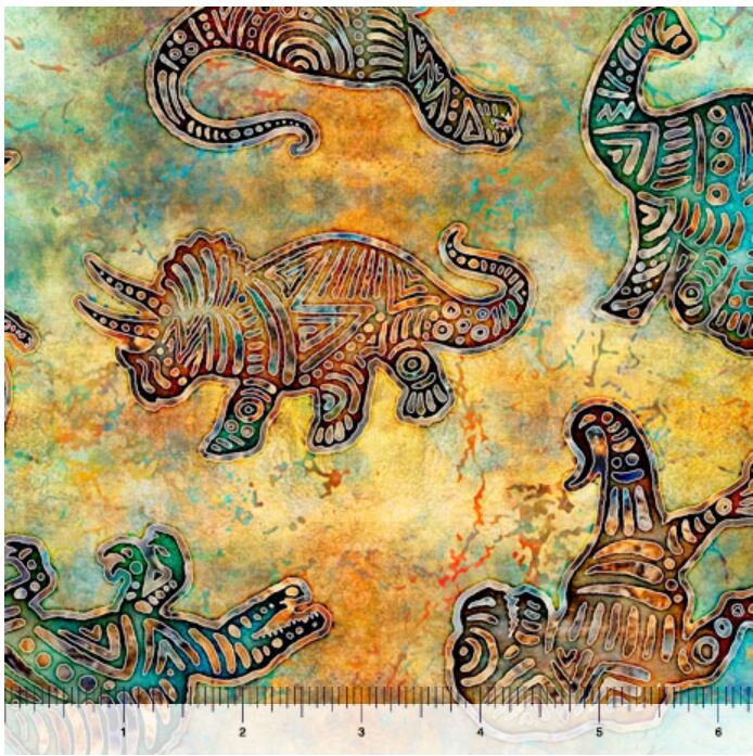 Dinosaur Fabric by Half Yard, Children Fabric, Printed Quilting Cotton ...