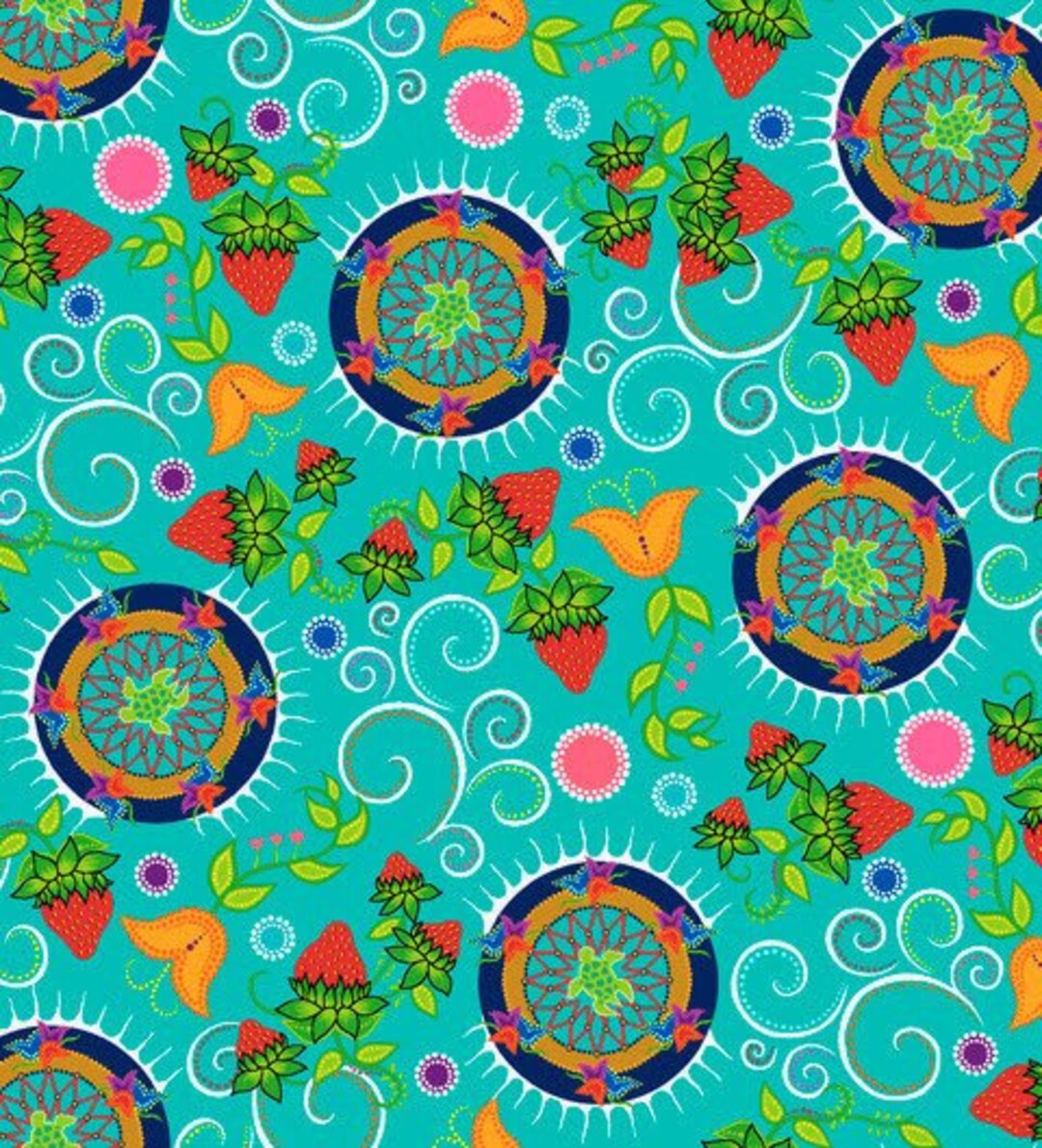 Native Fabric by Half Yard, Native Motif Fabric, Printed Quilting ...