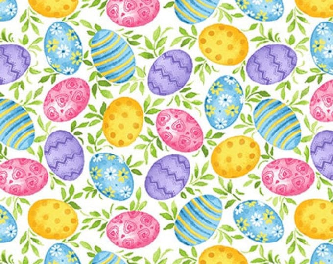 Spring Fabric by Half Yard, Garden Printed Quilting Cotton, Easter ...