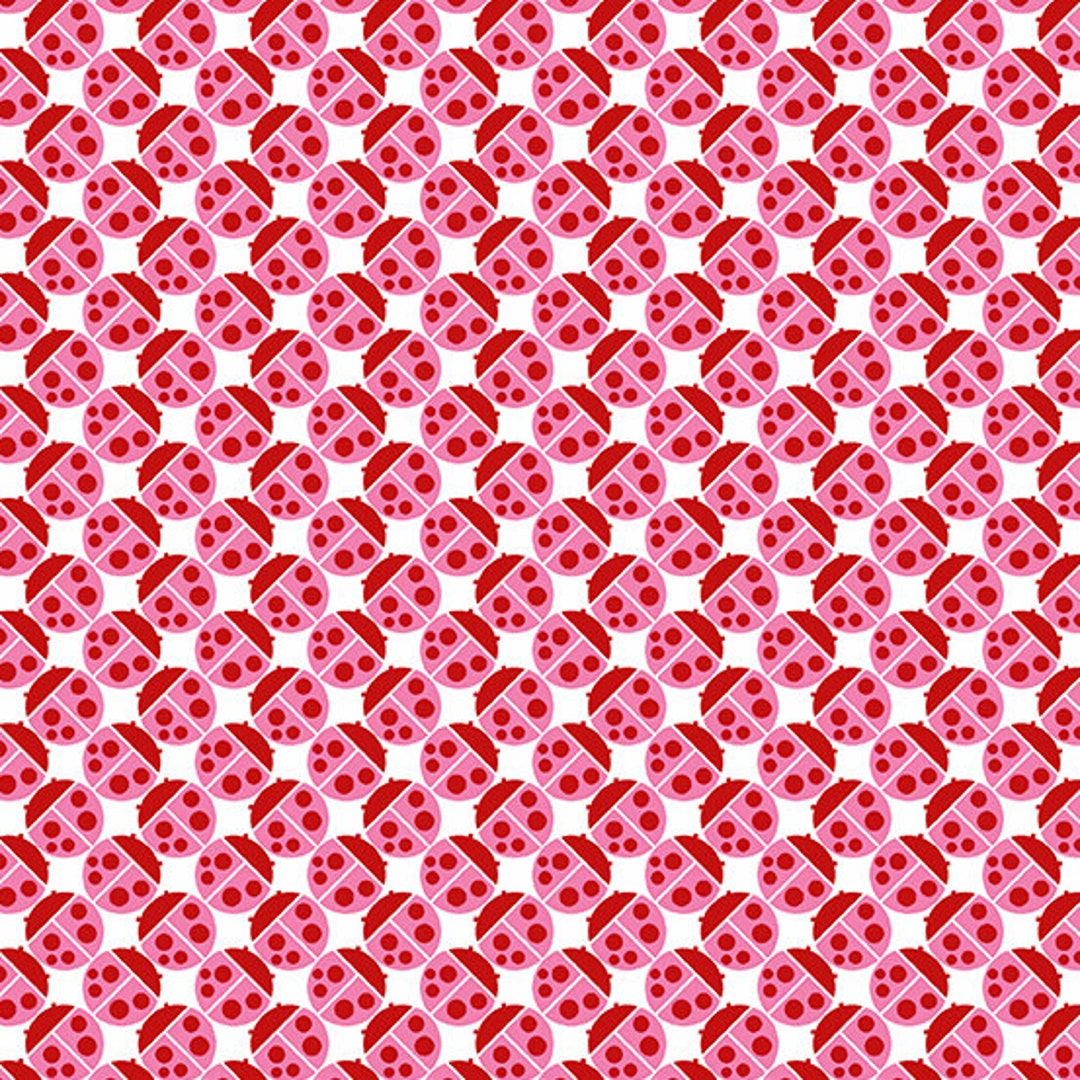 Lady Bugs Fabric by Half Yard Ladybug Fabric Ladybug Printed - Etsy