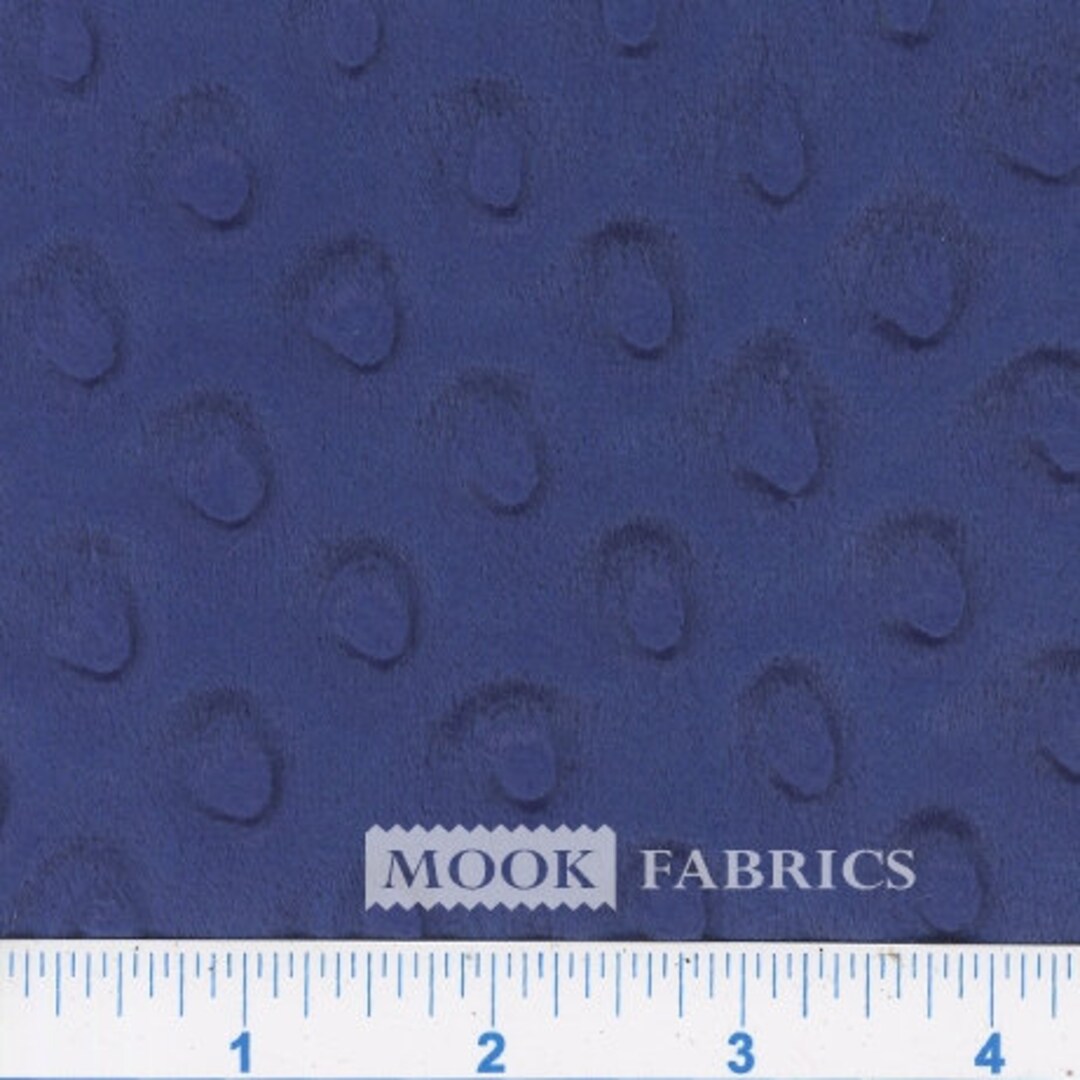 Dark Blue Minky Fabric by Half Yard, Minky Dot, Softee Dot Navy Blue ...