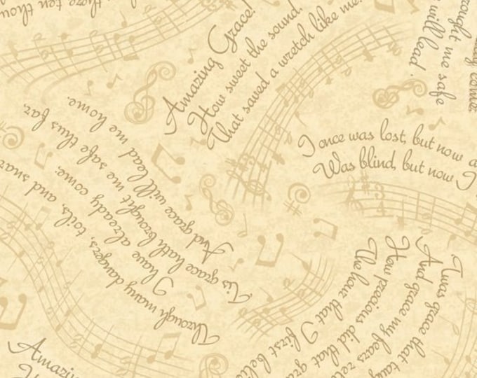 Religious Fabric by Half Yard, Religious Print Fabric, Amazing Grace ...