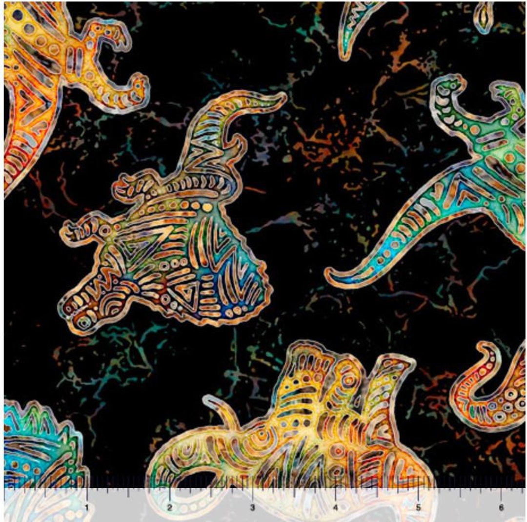 Dinosaur Fabric by Half Yard, Children Fabric, Printed Quilting Cotton ...