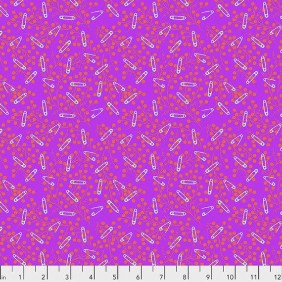 Pin Fabric by Half Yard Tula Pink Homemade Pins & Needles - Etsy