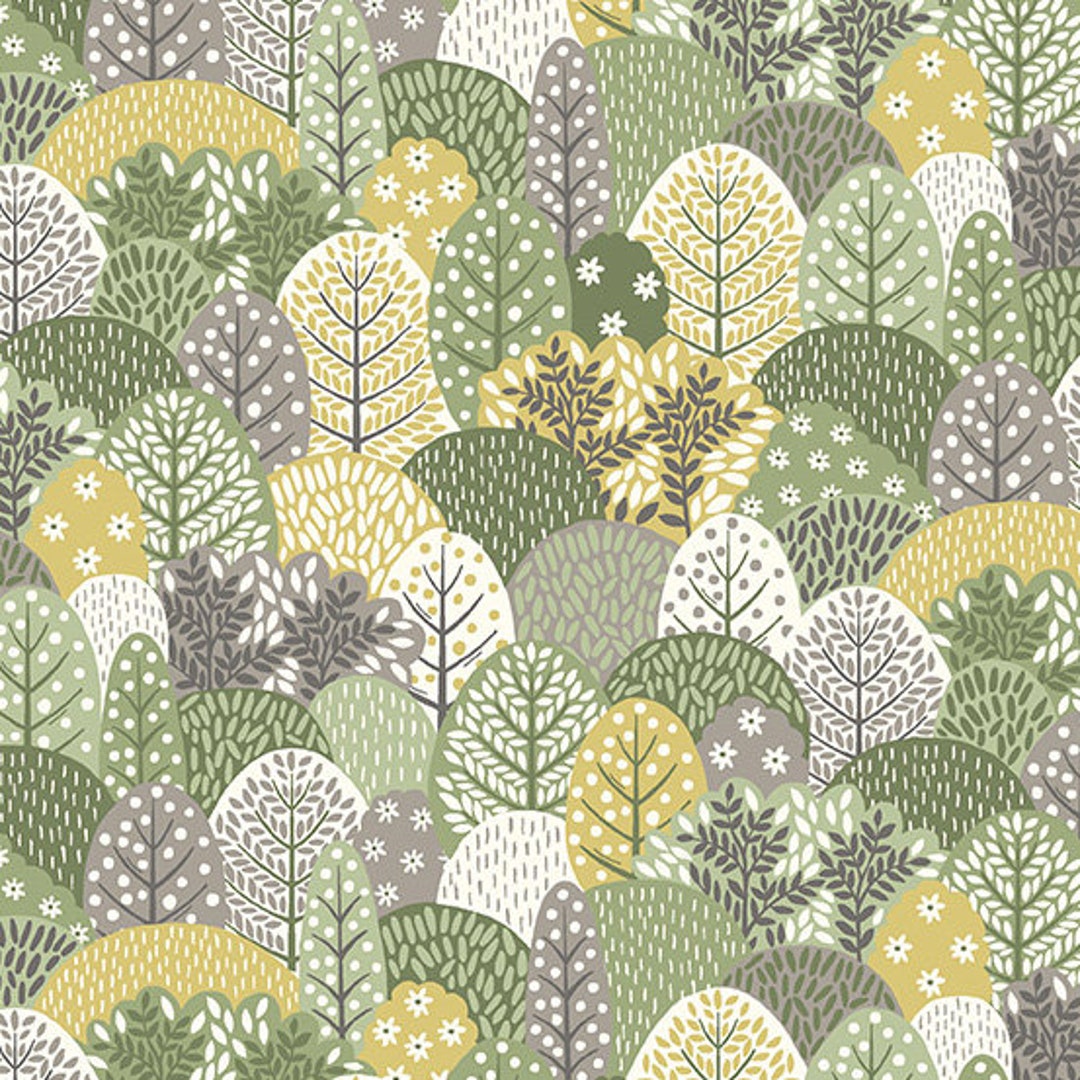 Tree Fabric by Half Yard Forest Cotton Tree Quilting Cotton - Etsy
