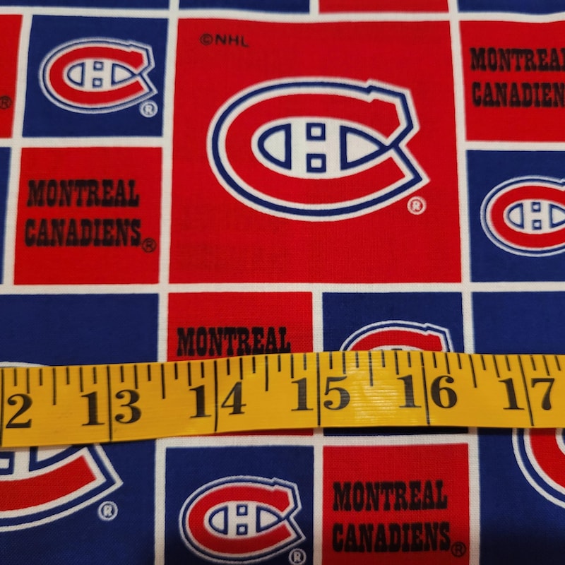 Montreal Canadiens Fabric - Etsy Canada