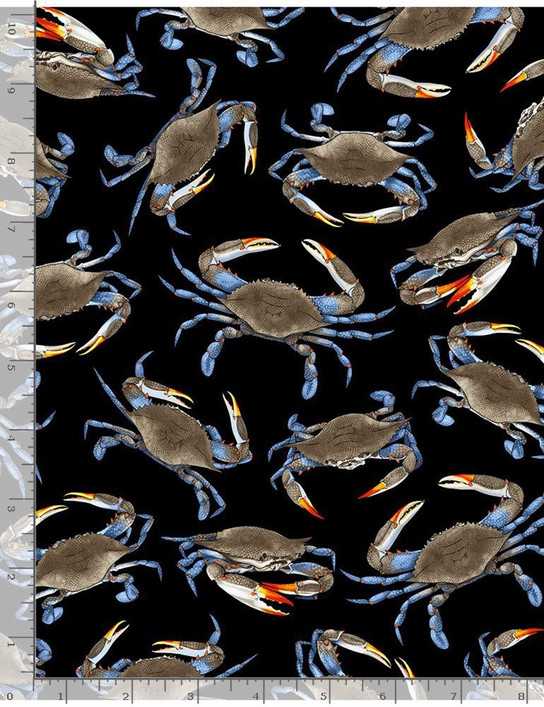 Crab Cotton Fabric