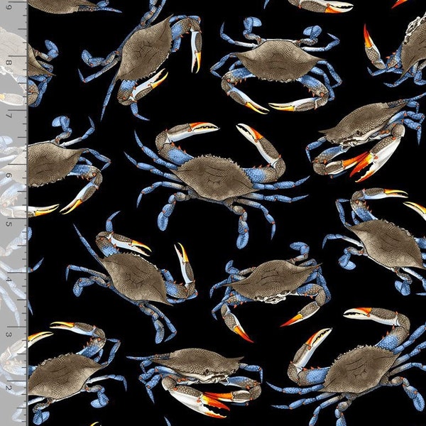 Crab Fabric - Etsy