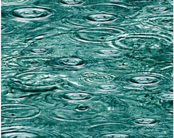 Spring Rain Fabric Splashing in the Rain by Vinpauld - Etsy