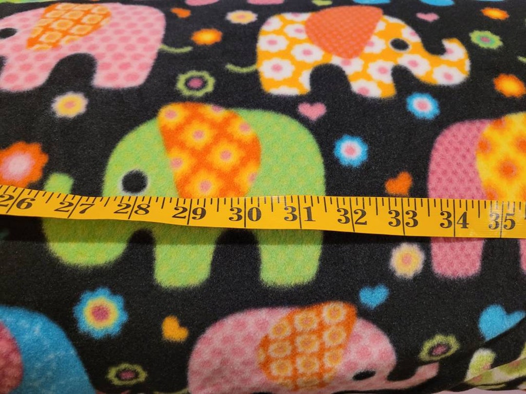 Elephant Fleece Fabric by Half Yard, Kids Polar Fleece, Elephant Kids ...
