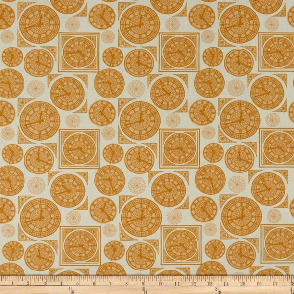 Clock Fabric - Etsy