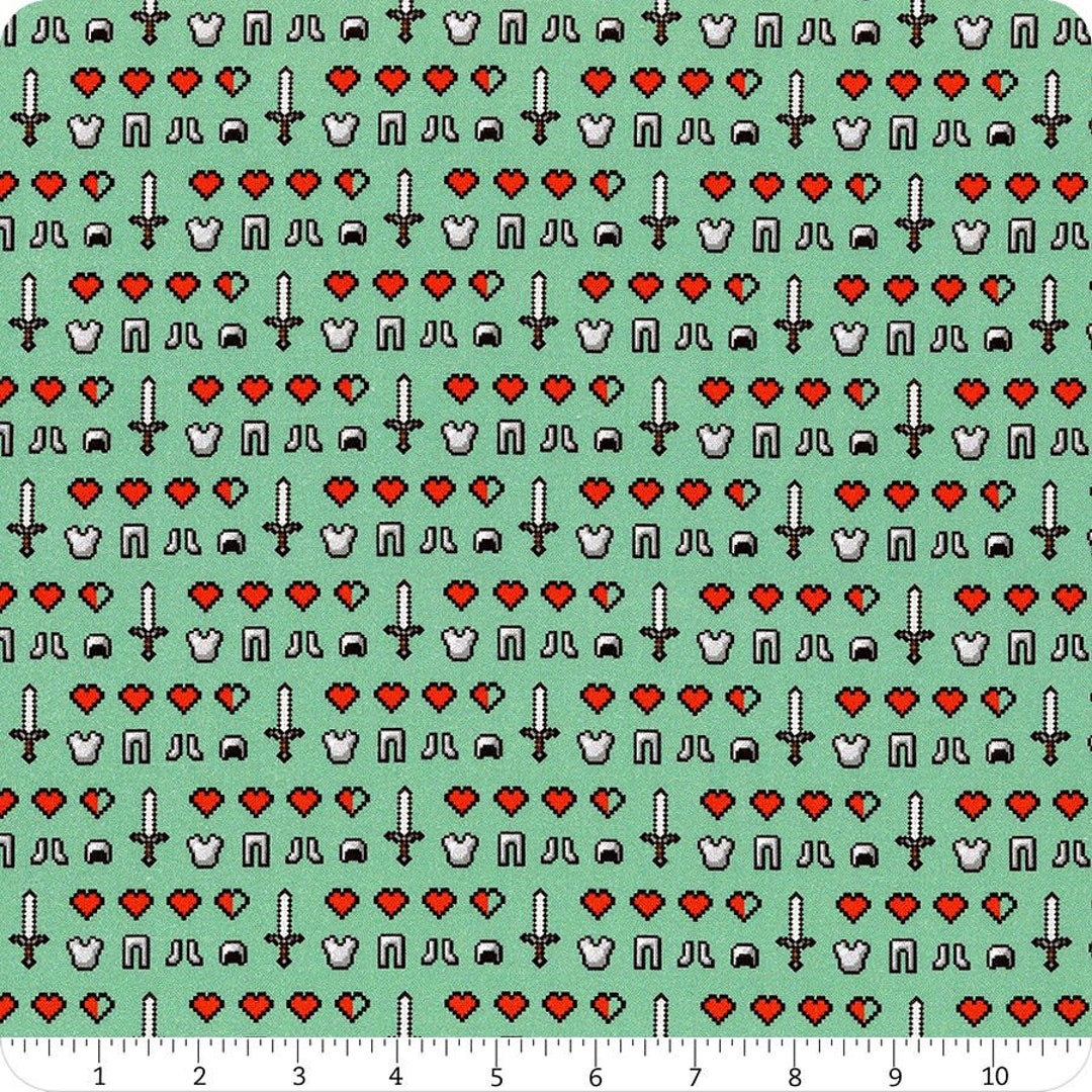 Minecraft Fabric by Half Yard, Children Fabric, Printed Quilting Cotton ...