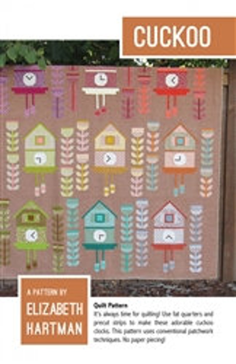 Cuckoo Quilt Pattern, Easy Quilt Pattern, Quick Quilt Pattern, Bright ...