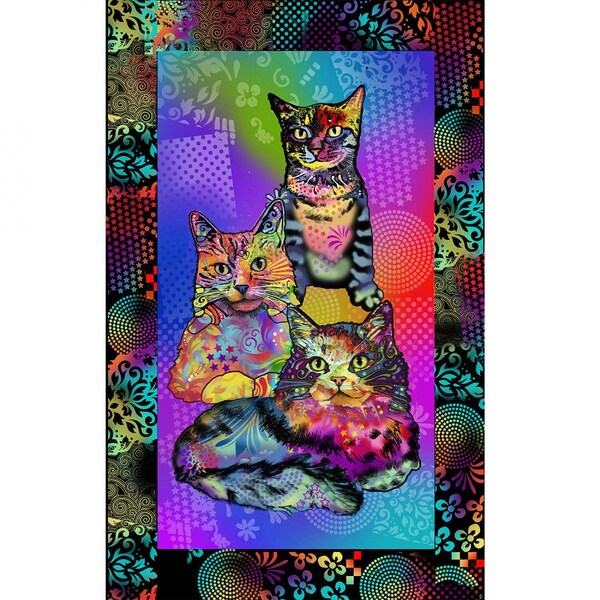Cat Quilt Panel - Etsy