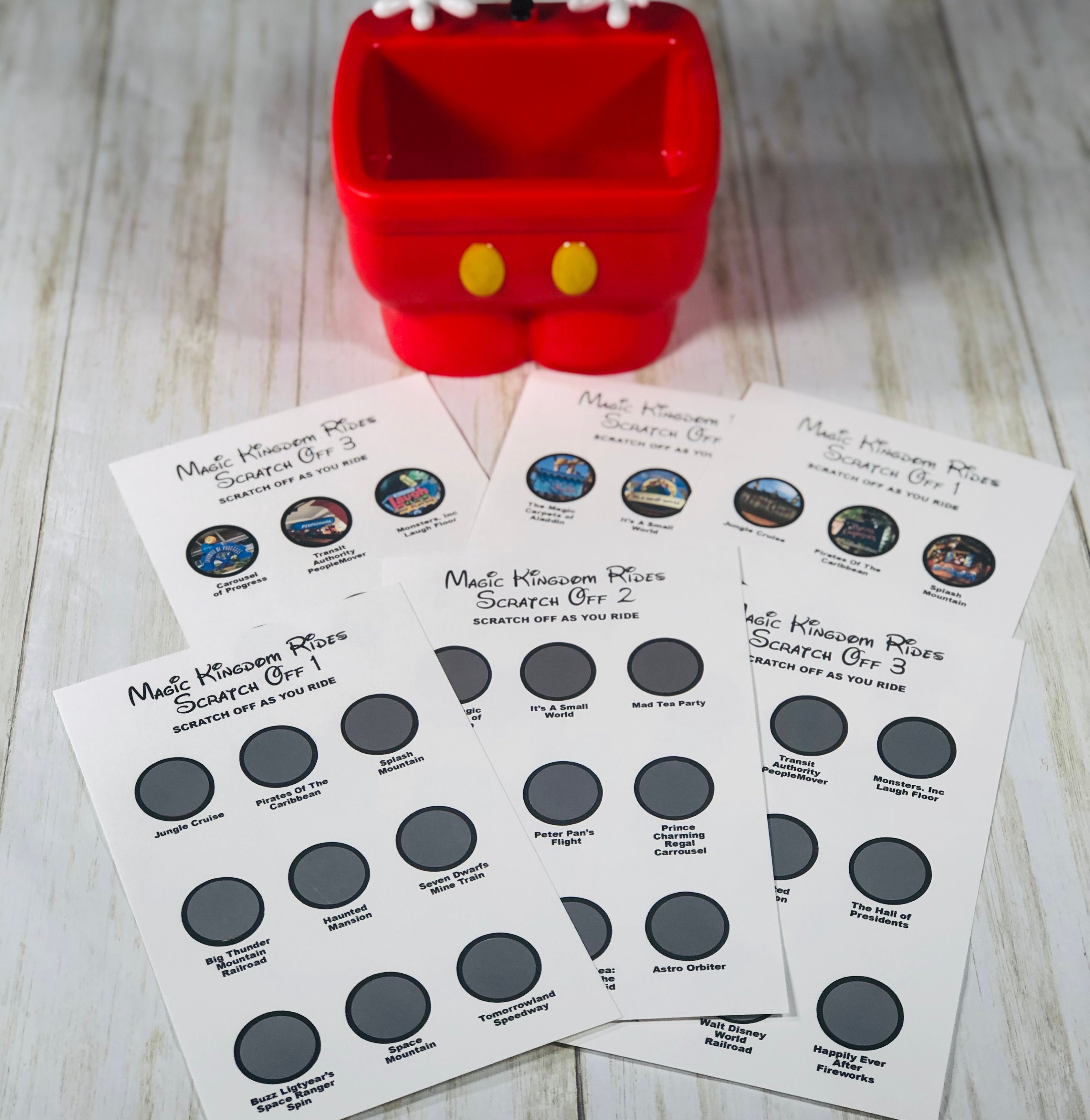 Disney Parks Scratch off Cards Scratch off Cards Gifts - Etsy