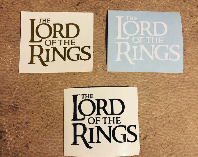 Lord of the Rings, Lord of the Rings Sticker, Lord of the Rings Decal ...