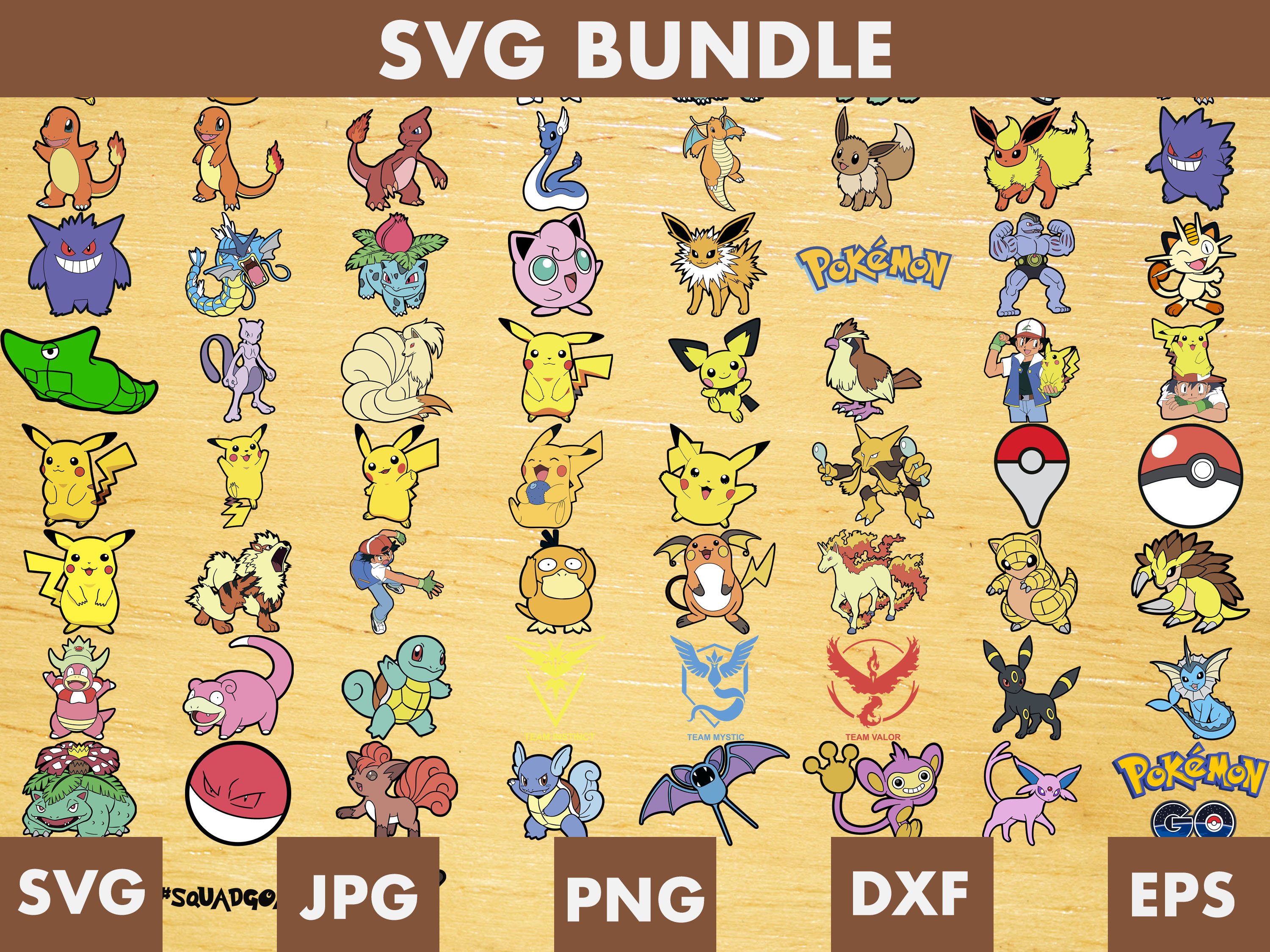 65 Poke Svg Bundle Layered Item, Png Eps Dxf Clipart, Cricut Vector Cut ...