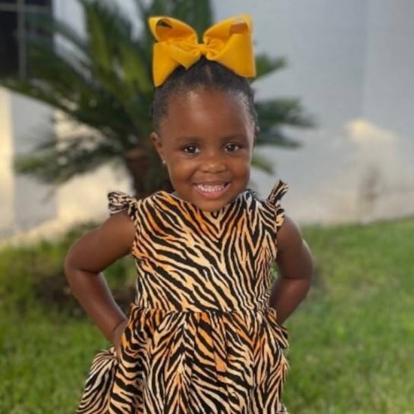 Tiger Print Dress - Etsy