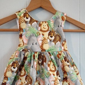 Girls Safari Dress, Jungle Themed Dress Girls, Zoo Dress Girls, Zoo ...