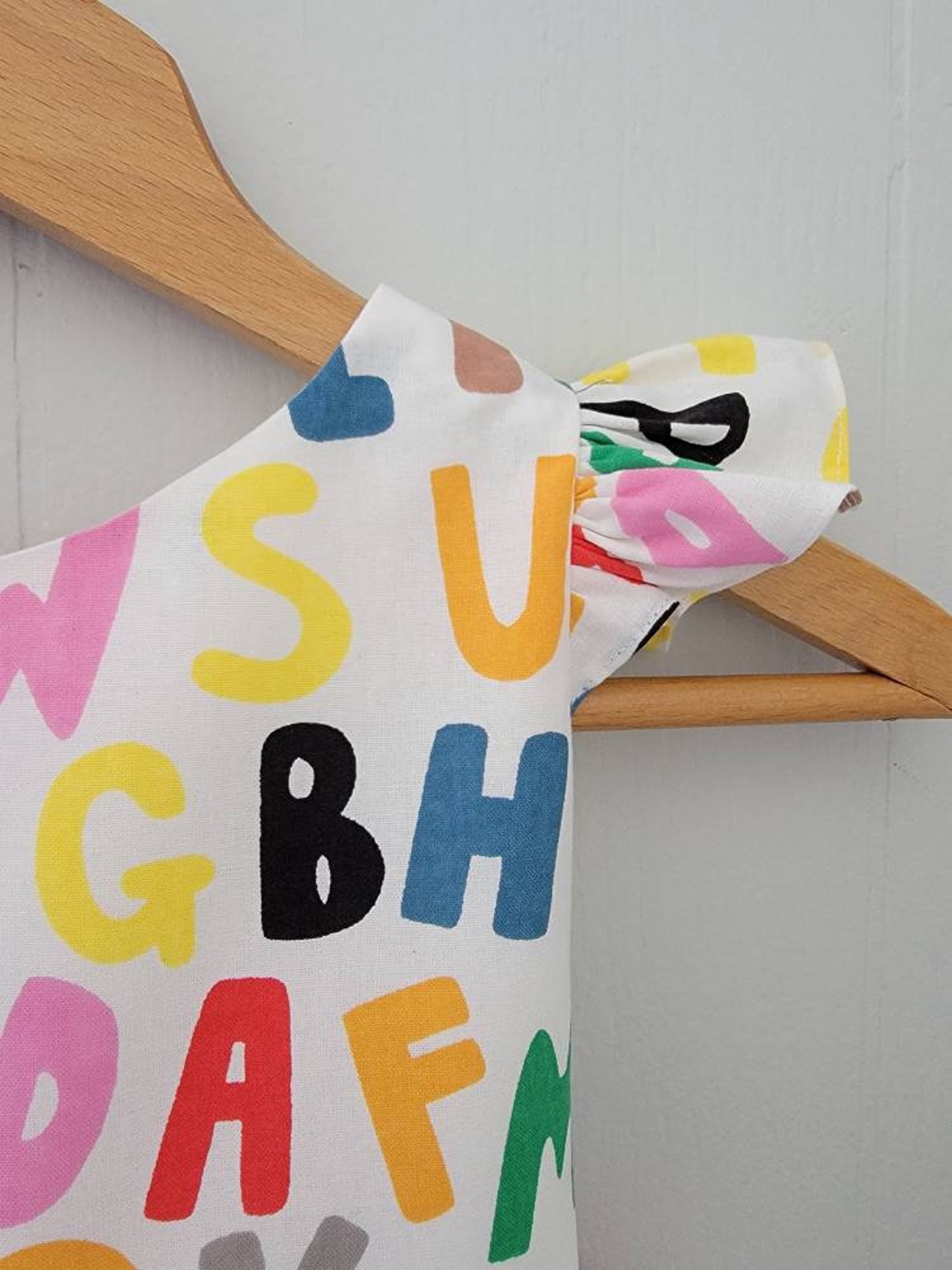 Girls School Dress Alphabet School Dress 1st Day of School - Etsy