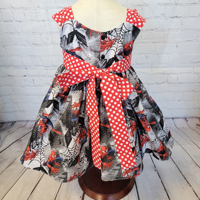 Spiderman Dress for Girls and Boys, Toddler Dress Spiderman, Birthday ...