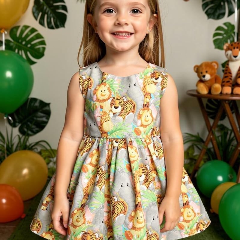 Jungle Animal Dress Women - Etsy