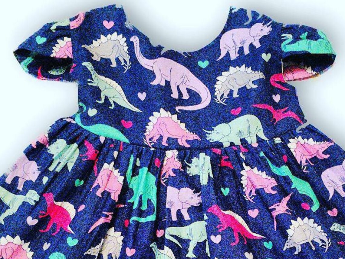 Dinosaur Dress Girls Dinosaur Dress Toddler Dinosaur Dress - Etsy