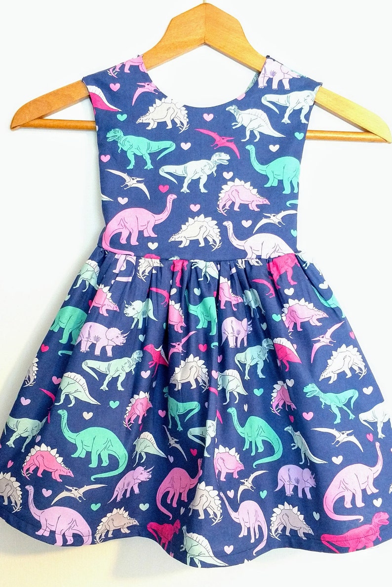 Dinosaur Dress Girls Dinosaur Dress Toddler Dinosaur Dress - Etsy