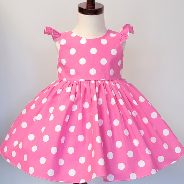 Red White Polka Dot Dress 4t - Etsy