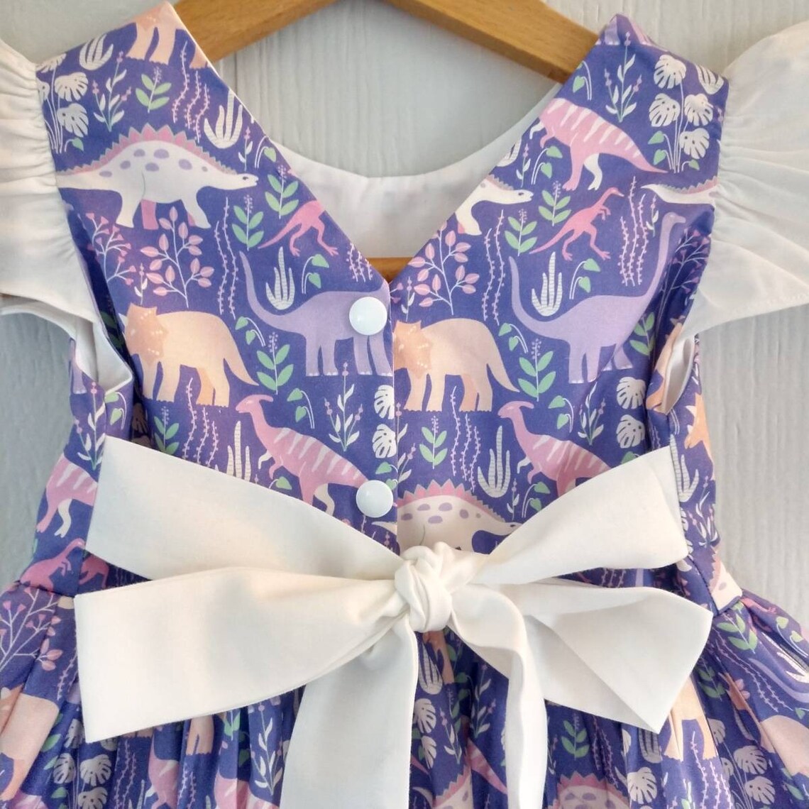 Girls Dinosaur Dress Dinosaur Toddler Dress Baby Dinosaur - Etsy