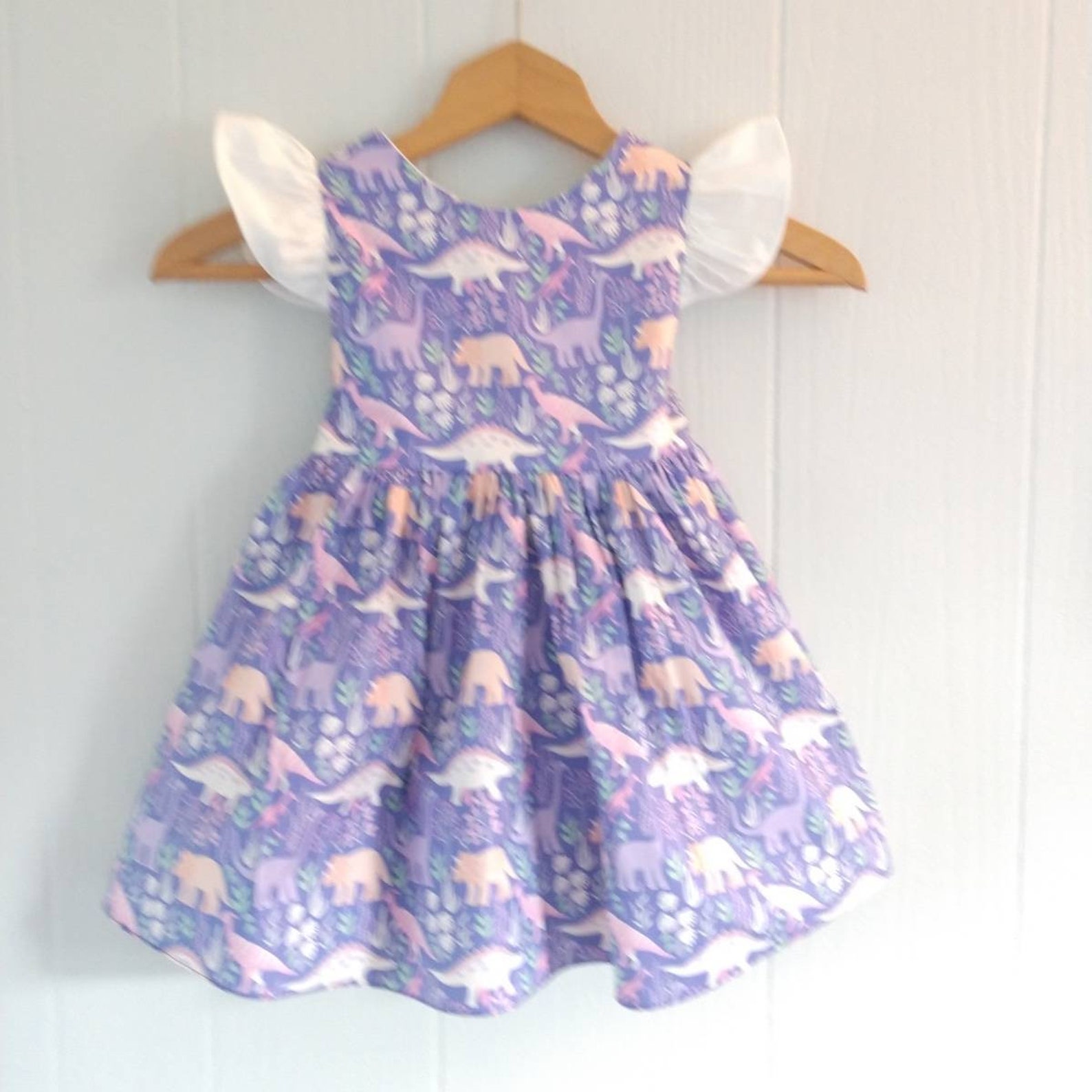 Girls Dinosaur Dress Dinosaur Toddler Dress Baby Dinosaur - Etsy