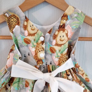 Girls Safari Dress, Jungle Themed Dress Girls, Zoo Dress Girls, Zoo ...