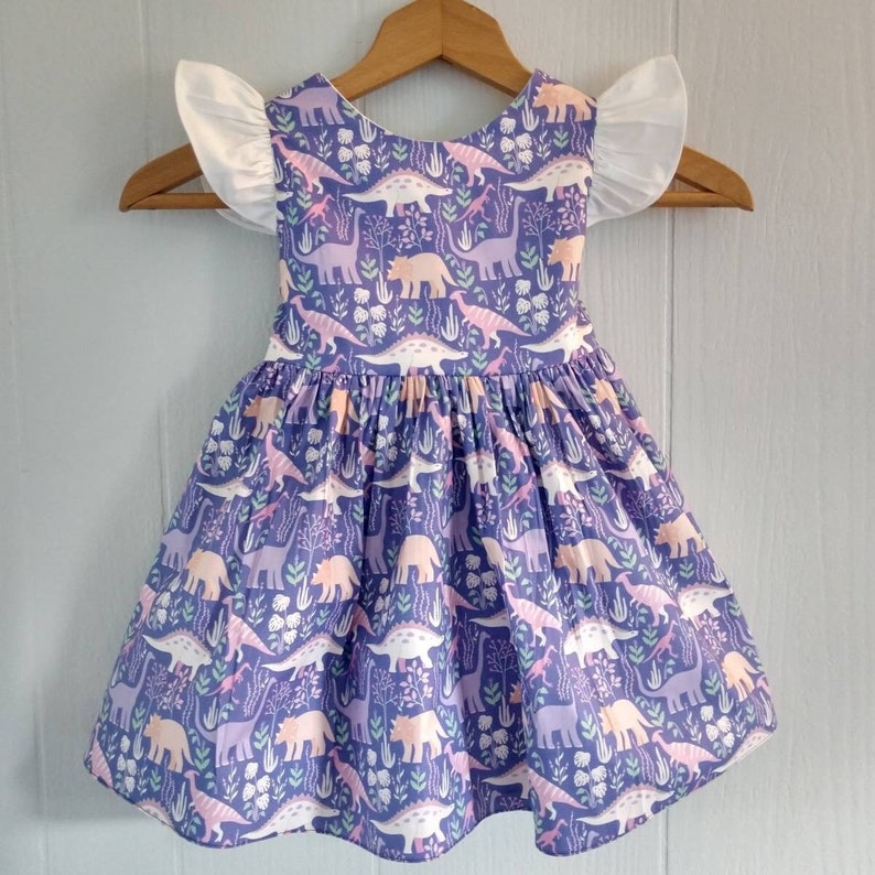 Girls Dinosaur Dress Dinosaur Toddler Dress Baby Dinosaur - Etsy