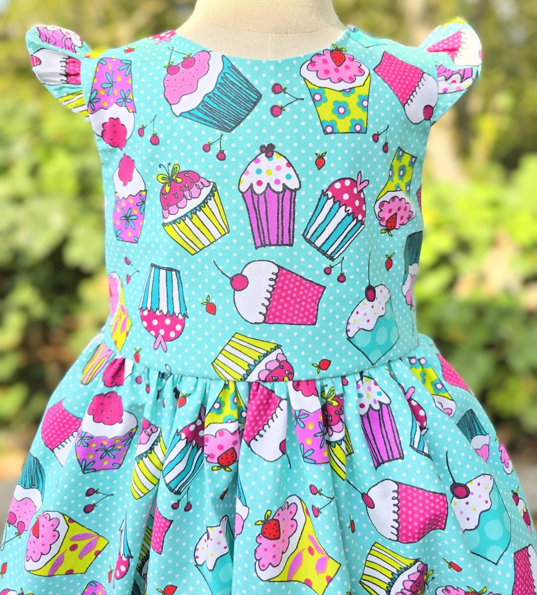 Cupcake Dress, Cupcake Toddler Dress, Girls Cupcake Dress, Baby Cupcake ...