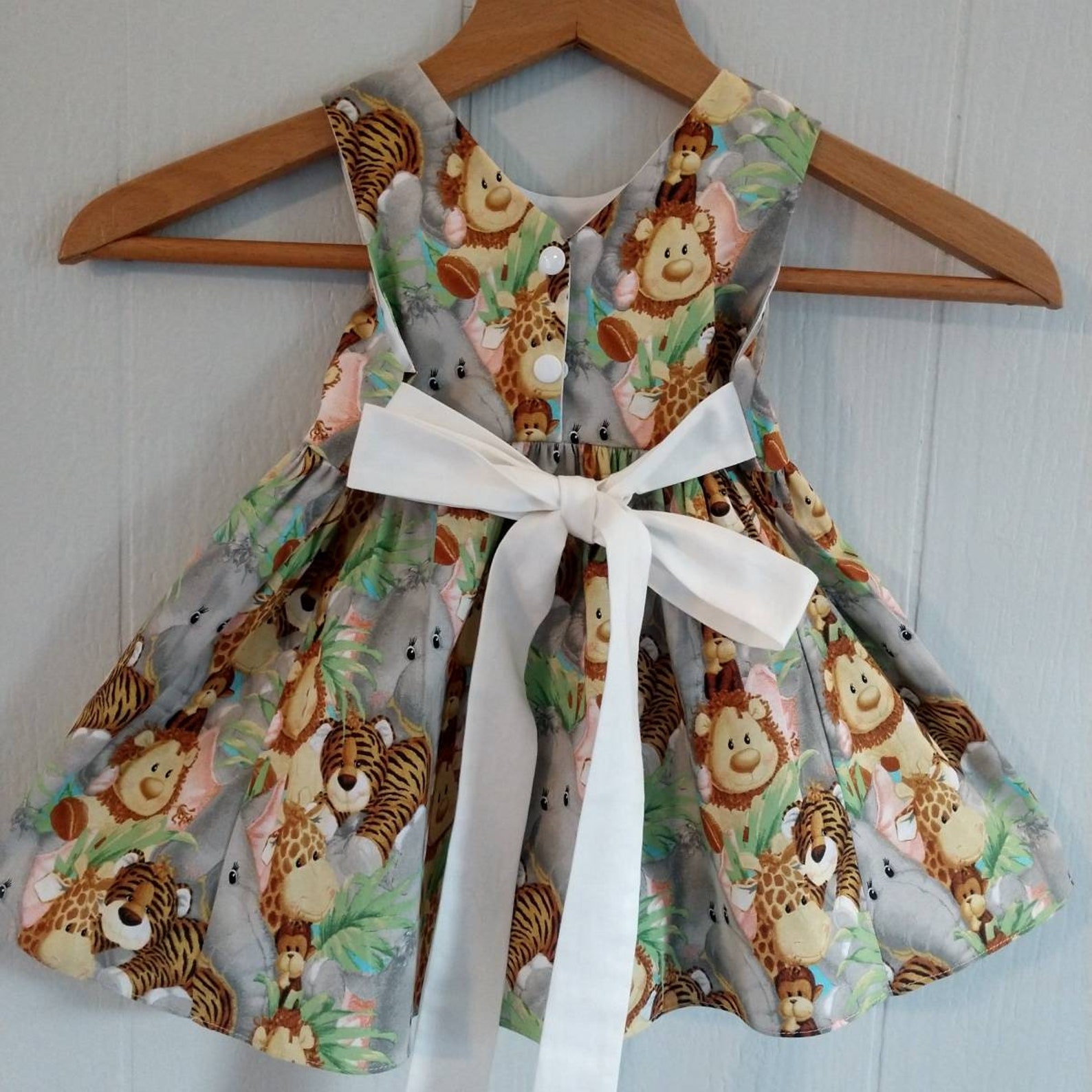 Girls Safari Dress Jungle Themed Dress Girls Zoo Dress - Etsy