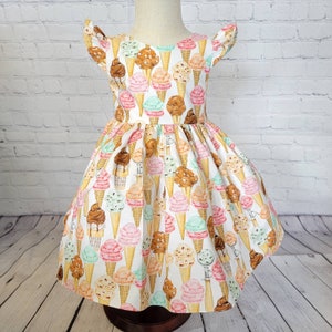 Ice Cream Dress Girls, Ice Cream Dress Toddler, Ice Cream Dress Baby ...