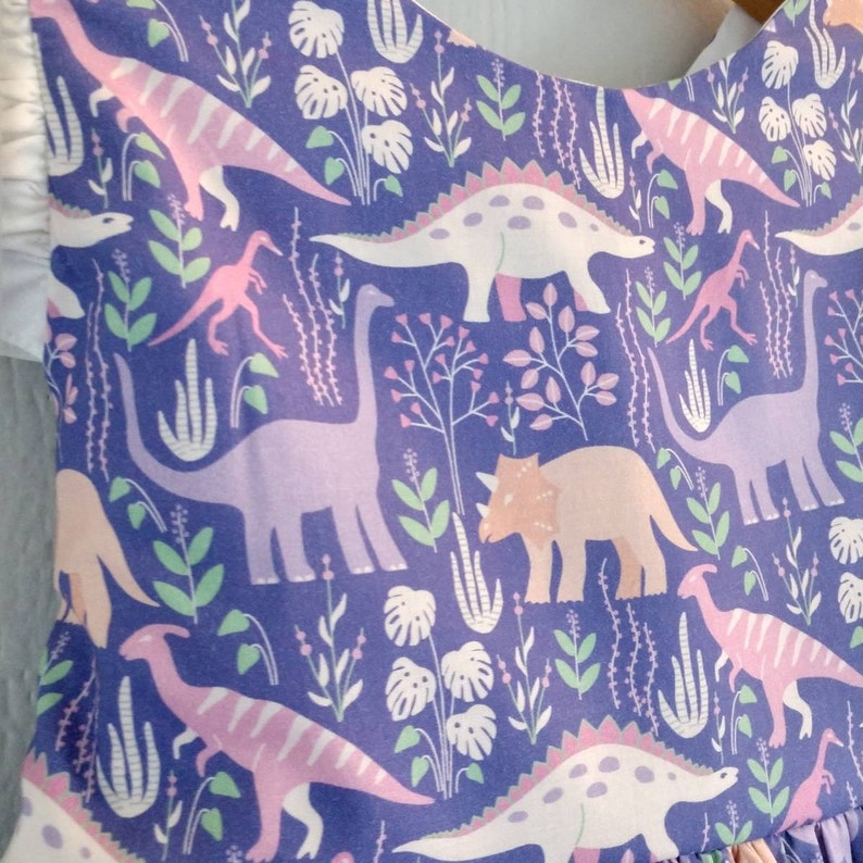 Girls Dinosaur Dress Dinosaur Toddler Dress Baby Dinosaur - Etsy