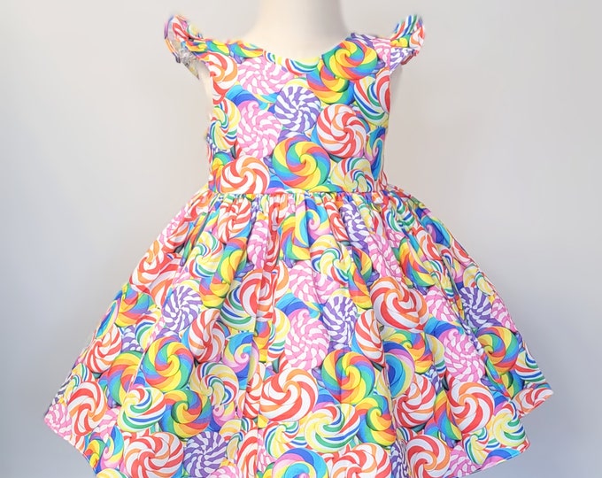 Two Sweet Candy Dress for Girls, Girls Candyland Dress, Lollipop Dress ...