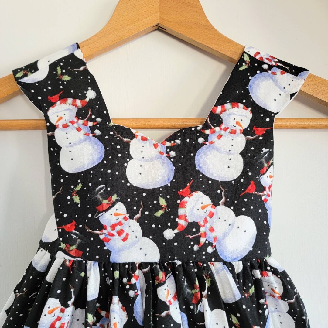 Snowman Dress for Girls Boys, Holiday Dress Girls Boys, Toddler Dress ...