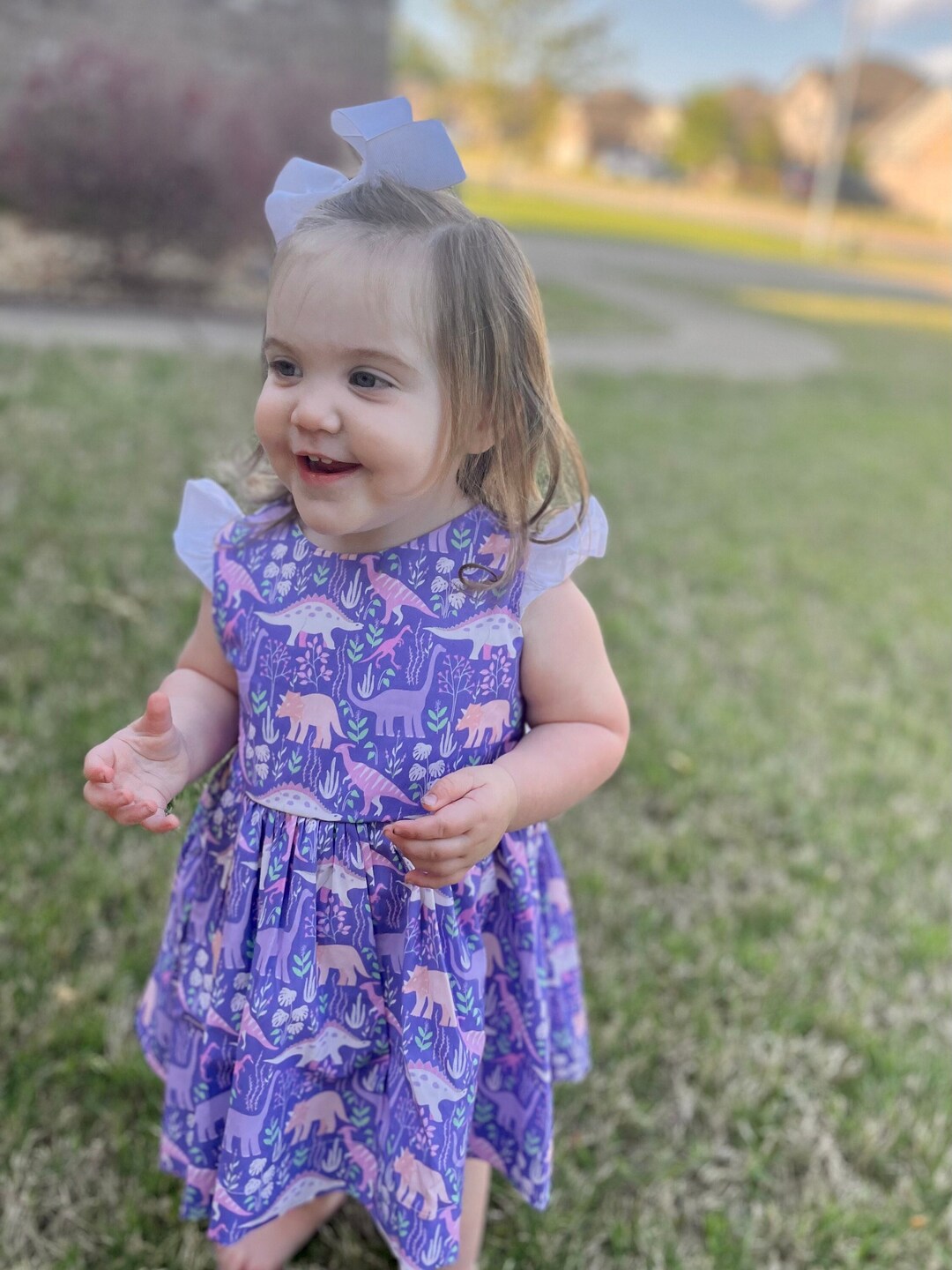 Girls Dinosaur Dress, Dinosaur Toddler Dress, Baby Dinosaur Dress, Boys ...